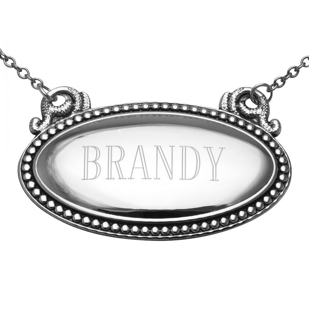 Brandy Liquor Decanter Label / Tag - Oval beaded Border - Made in USA ...